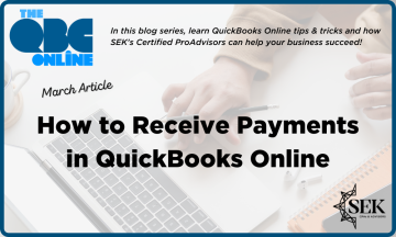 How to receive payments in QuickBooks Online | SEK